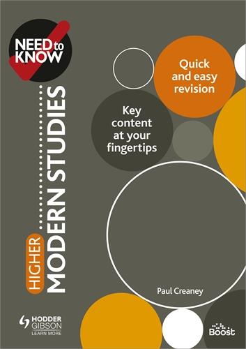 NEED TO KNOW: HIGHER MODERN STUDIES | 9781398354302